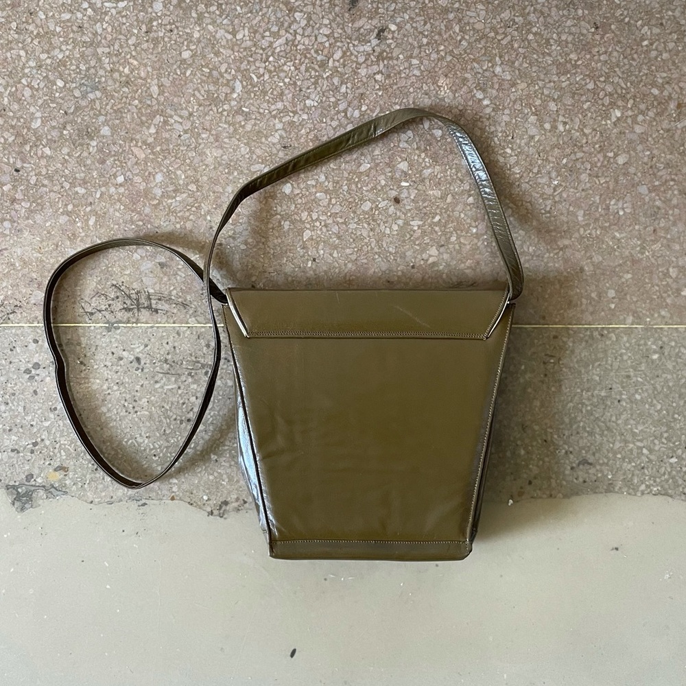 Vintage Brian Jeffery Olive Green Crossbody - Gem